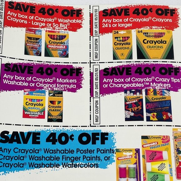 Crayola Crayons | Office | Vintage Mini Booklet Crayola Crayon Expired ...